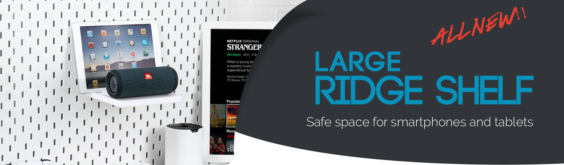 The Ridge Shelf - Designed for Phones & Tablets - Brainwavz Audio