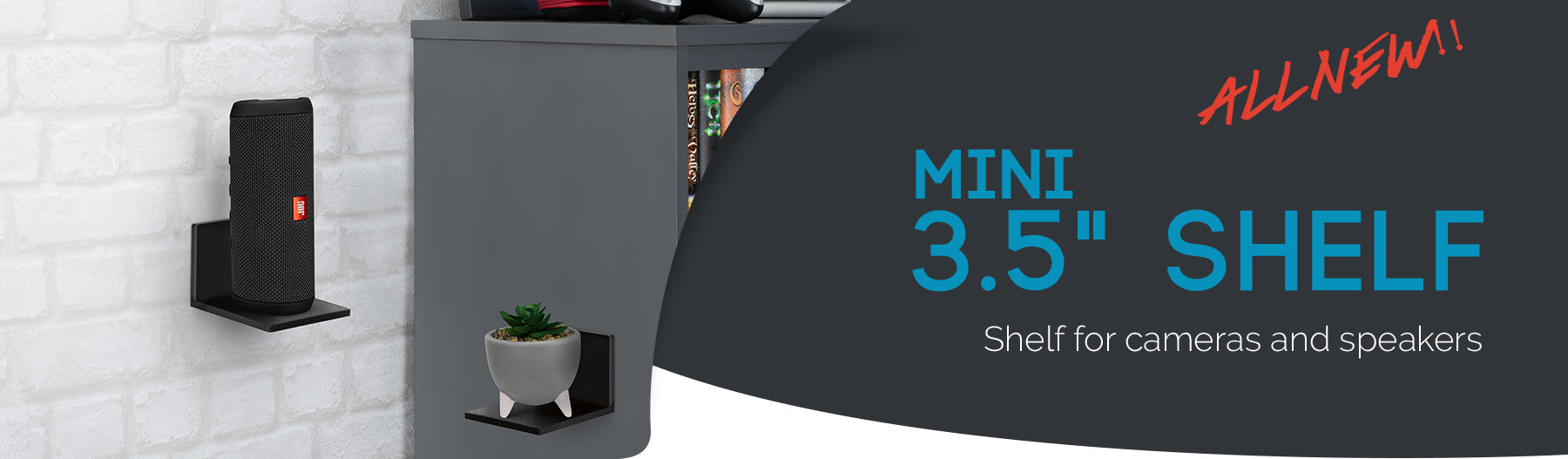 NEW - Mini 3.5" Floating Shelf - Brainwavz Audio