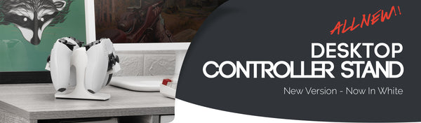 All White On The Gaming Front - Dual Controller Stand - New White Colo ...