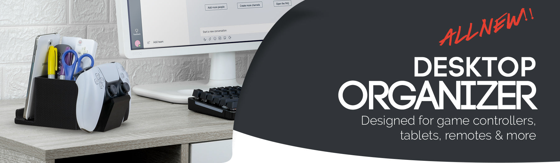 NEW - Desktop Organizer for Game Controllers, Remotes and Tablets ...