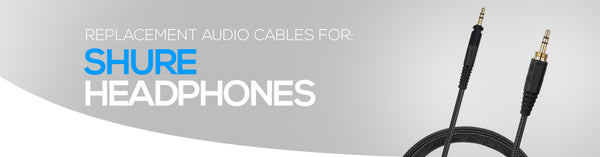 Audio Cables For Shure Headphones - Brainwavz Audio