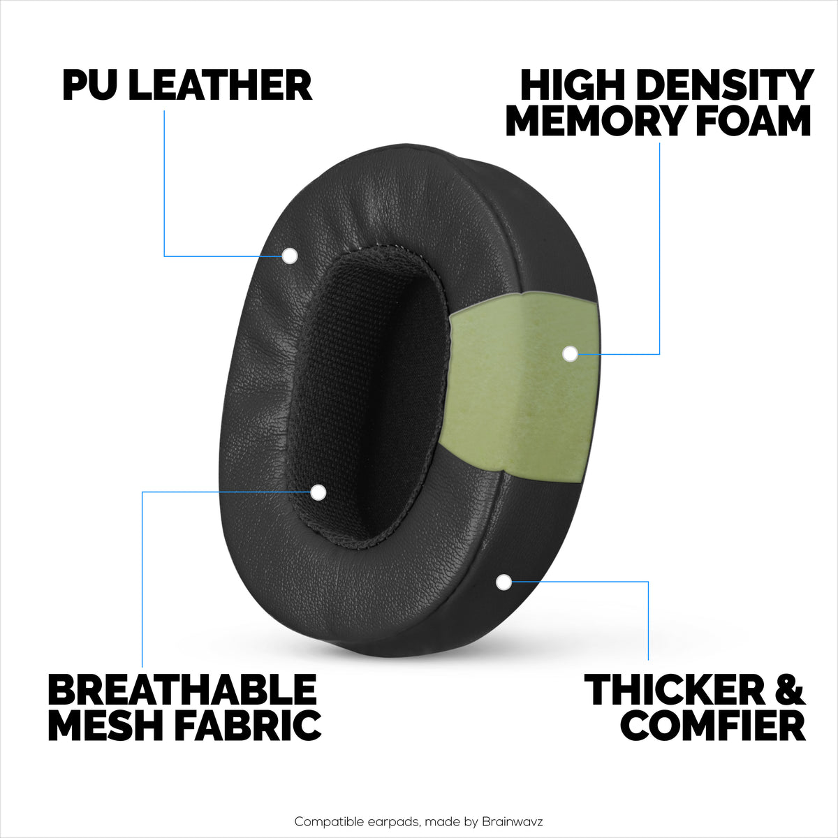 Replacement Earpads for Skullcandy Crusher Wireless, Hesh 3/ANC/EVO, V ...