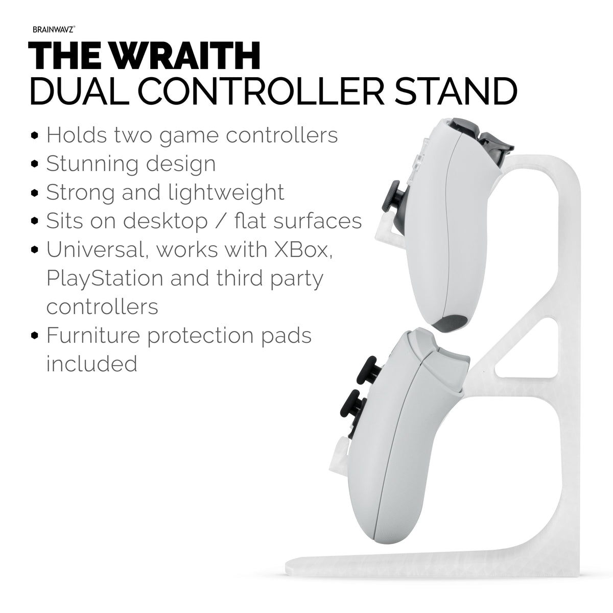 The Wraith - Dual Game Controller Stand for Desk - Universal Design Fo ...