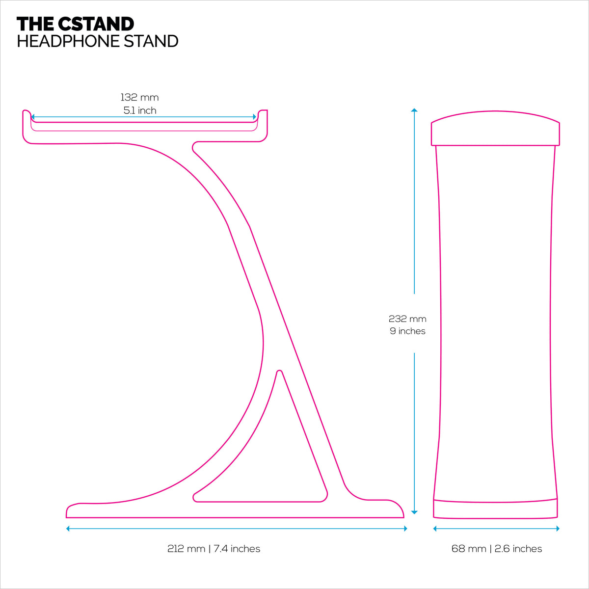 The CSTAND - Headphone Stand for Desks - Universal Design for All Gami ...