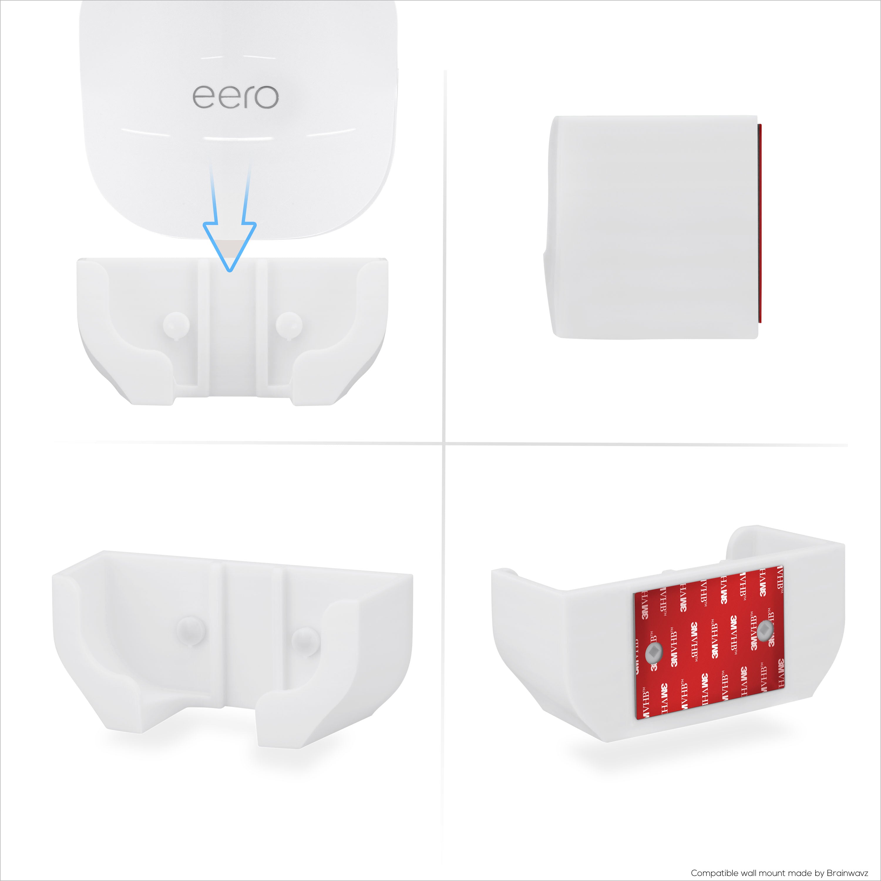Wall Mount for eero Pro 6 & eero Pro 6E WIFI mesh routers - Brainwavz Audio