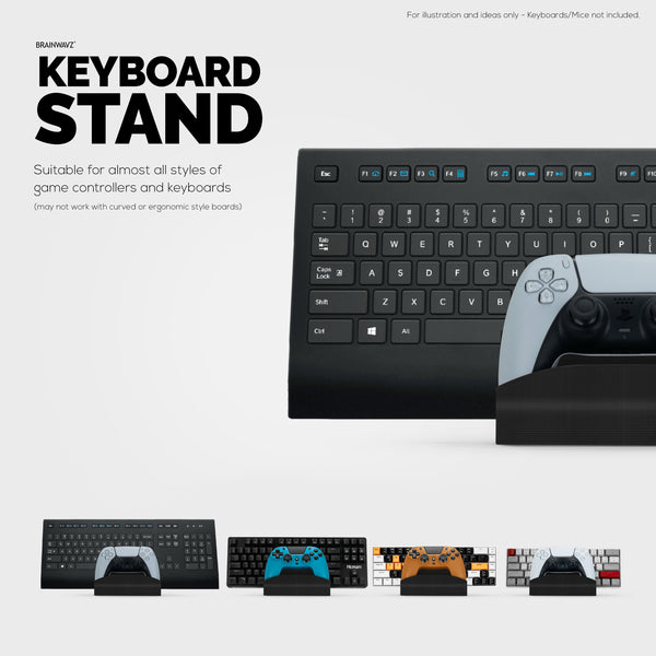 Keyboard Stand & Game Controller Holder Stand For Desktops, Reduce Clu ...