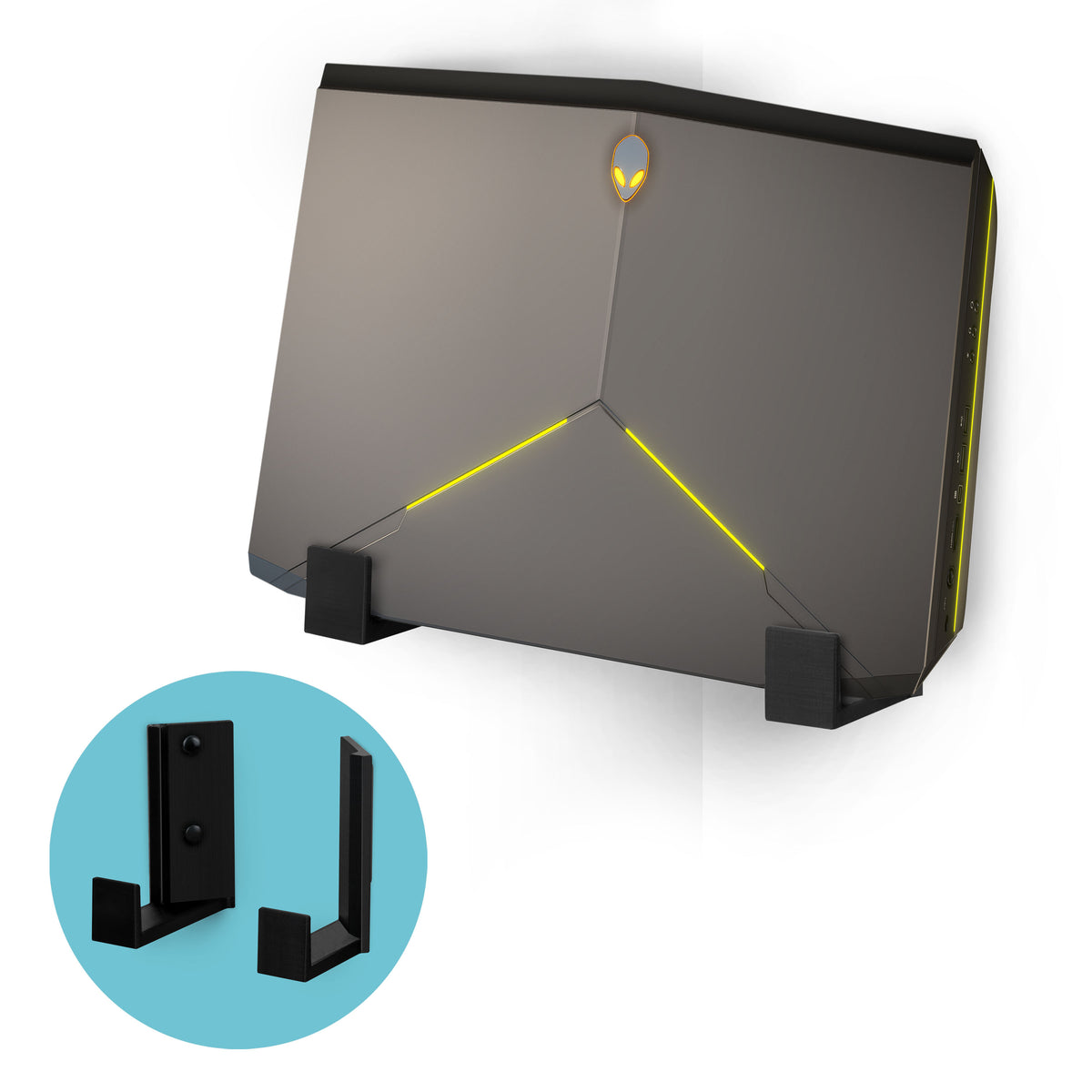 2.5" Corner Mount Device Wall Hanger for Routers, Laptops, Modem, Mesh ...