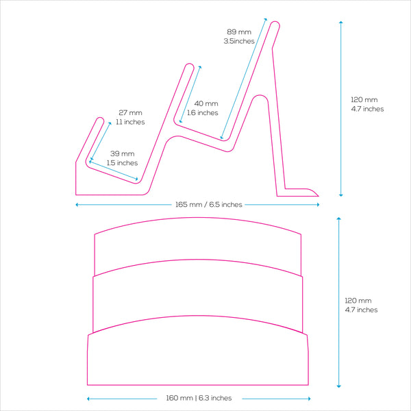 Large Computer Keyboard Desktop Stand- Store Two Keyboards, Full Size ...
