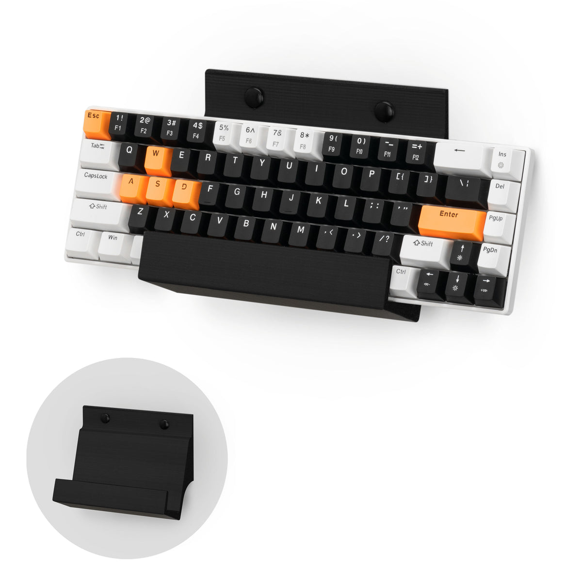 Large Computer Keyboard Desktop Stand- Store Two Keyboards, Full Size ...