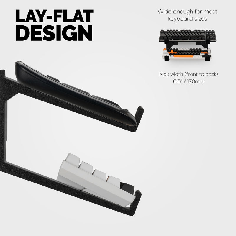 Wall Mounted Dual Keyboard Organizer, Suitable for Small Gaming ...