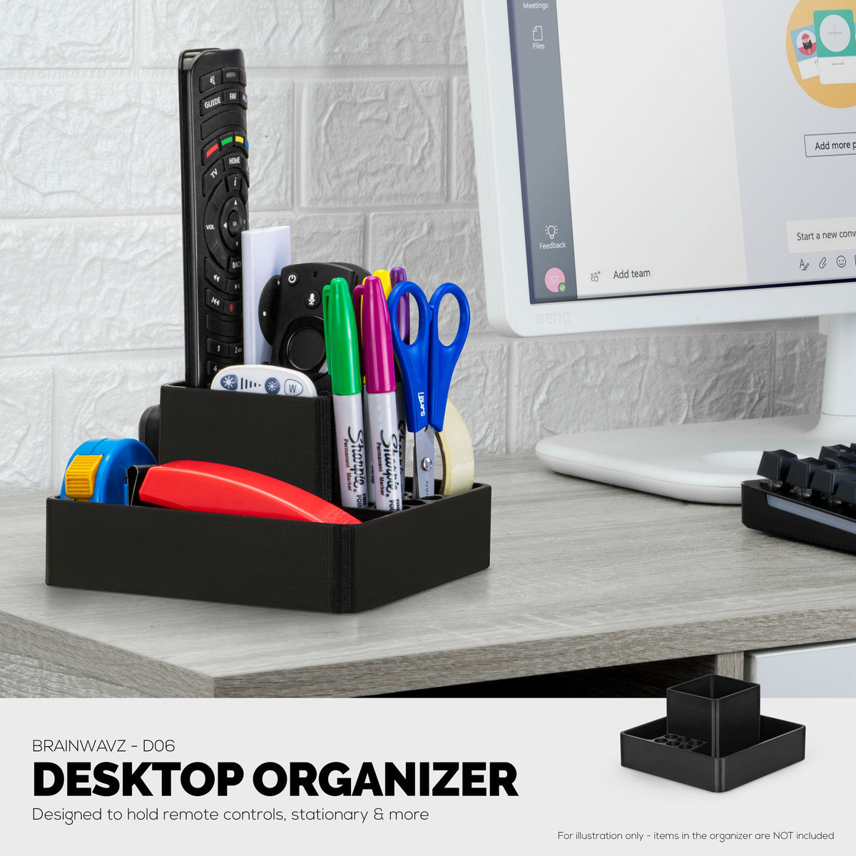 Dual Game Controller & TV Remote Control & Storage Desktop Holder ...