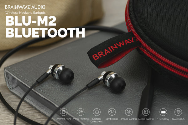 BLU-M2 Wireless Bluetooth Earphones - Brainwavz Audio