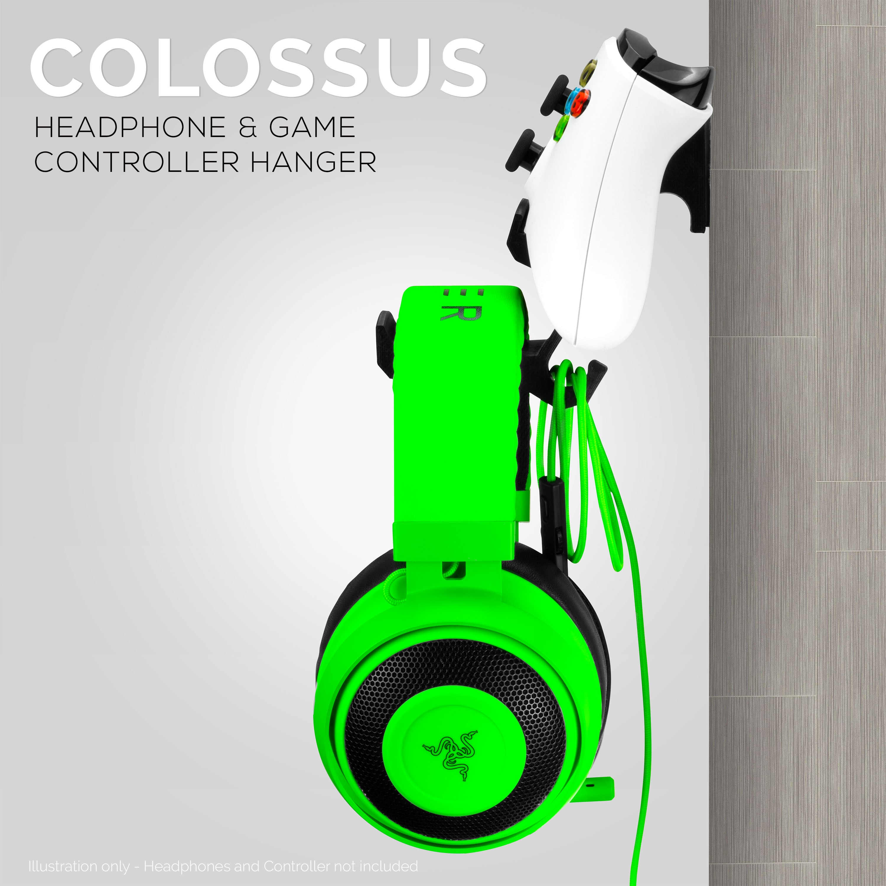 The Colossus - Headphone and Universal Game Controller Hanger - Adhesi ...