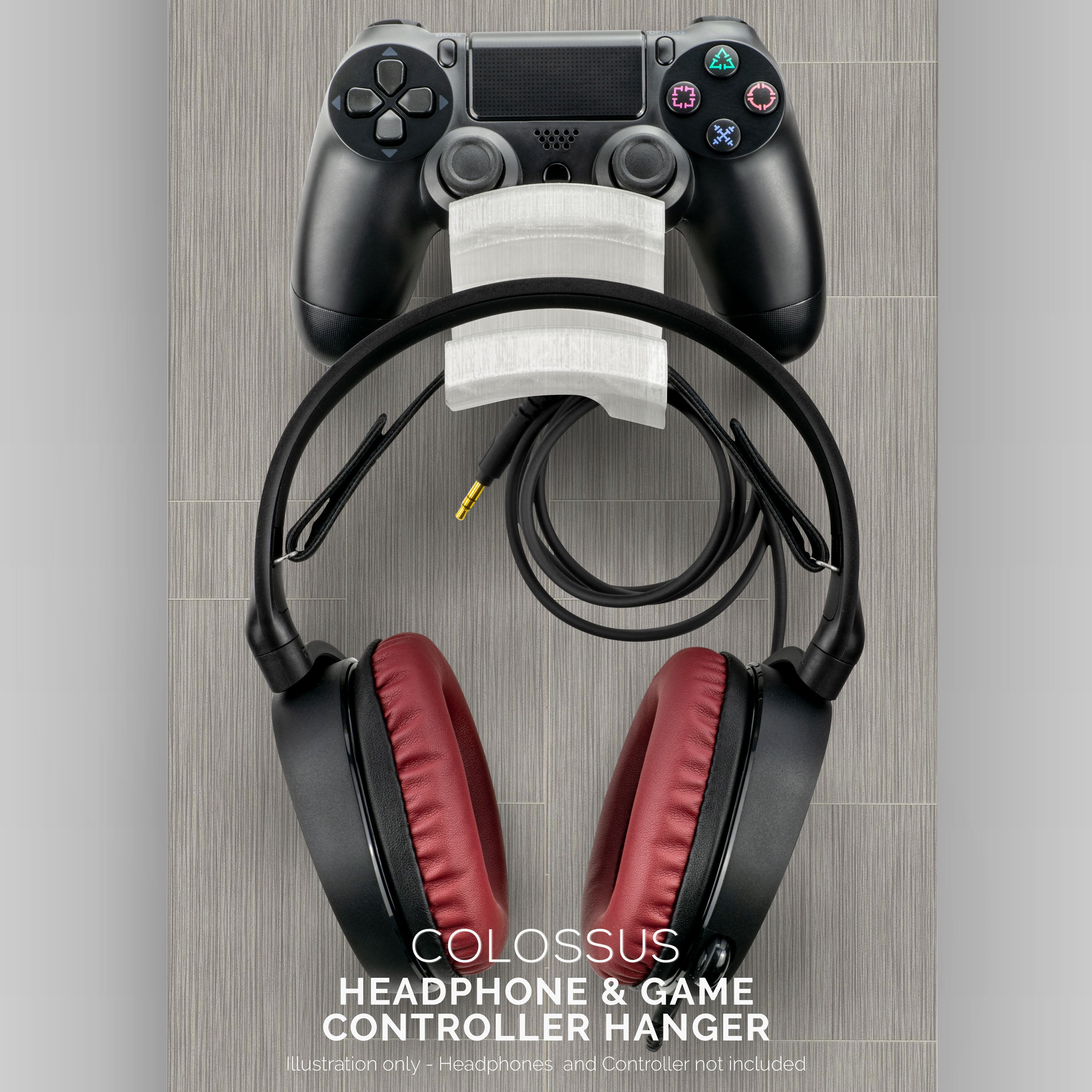 The Colossus - Headphone and Universal Game Controller Hanger - Adhesi ...