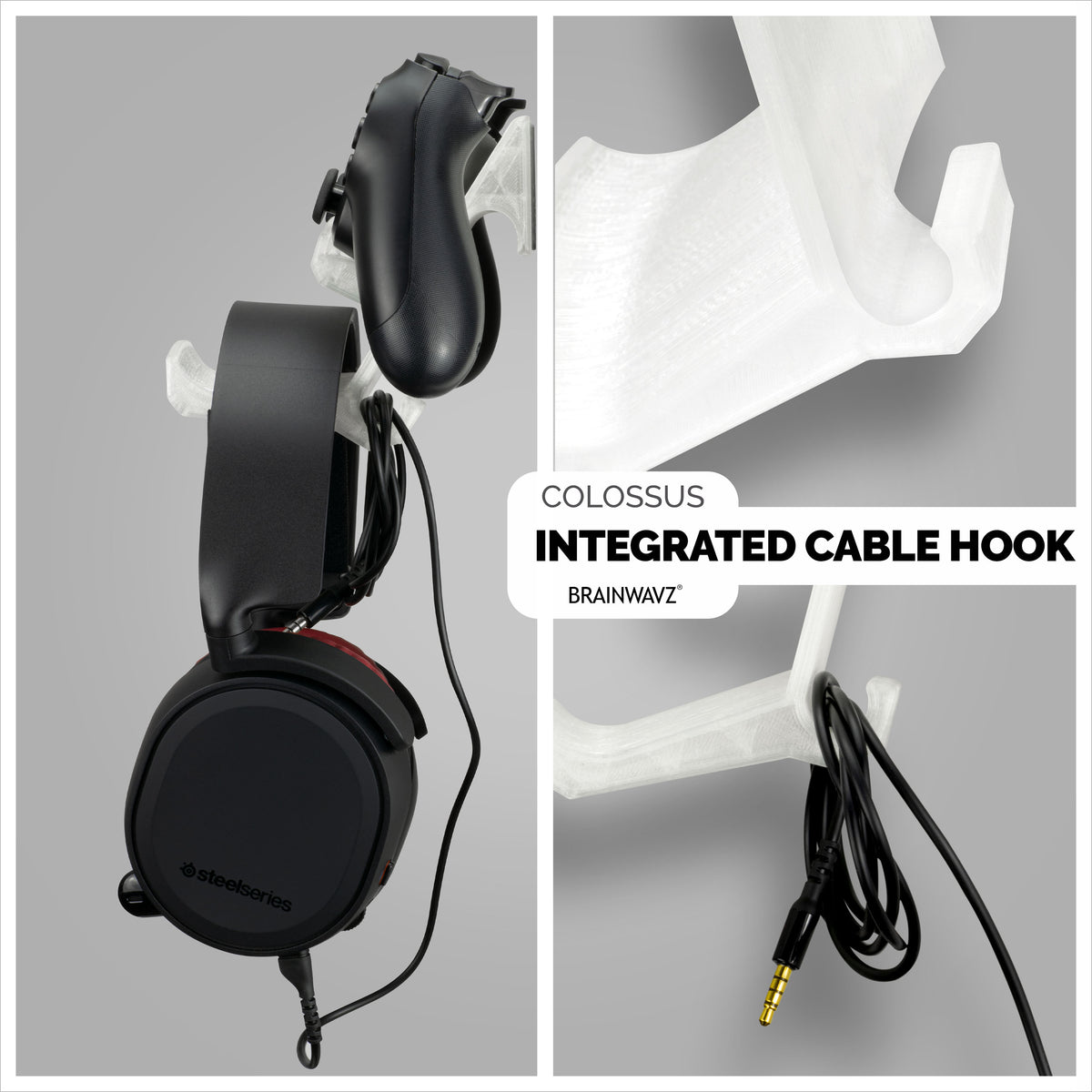 The Colossus - Headphone and Universal Game Controller Hanger - Adhesi ...