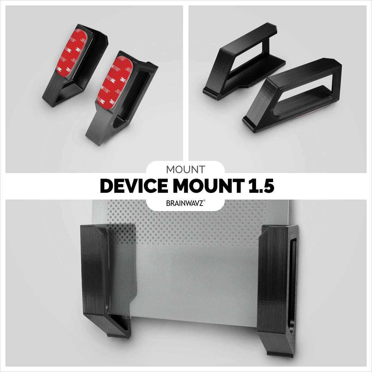 Screwless Wall mount for Routers, Cable Boxes and more - Devices up-to ...