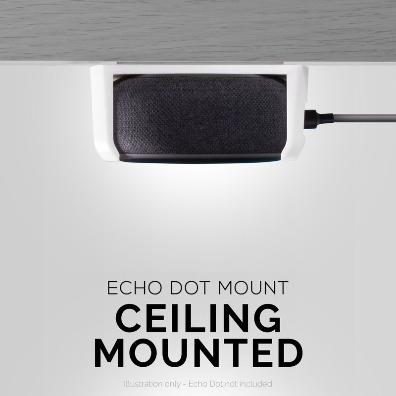 Echo Dot Wall and Ceiling Adhesive Mount - Brainwavz Audio