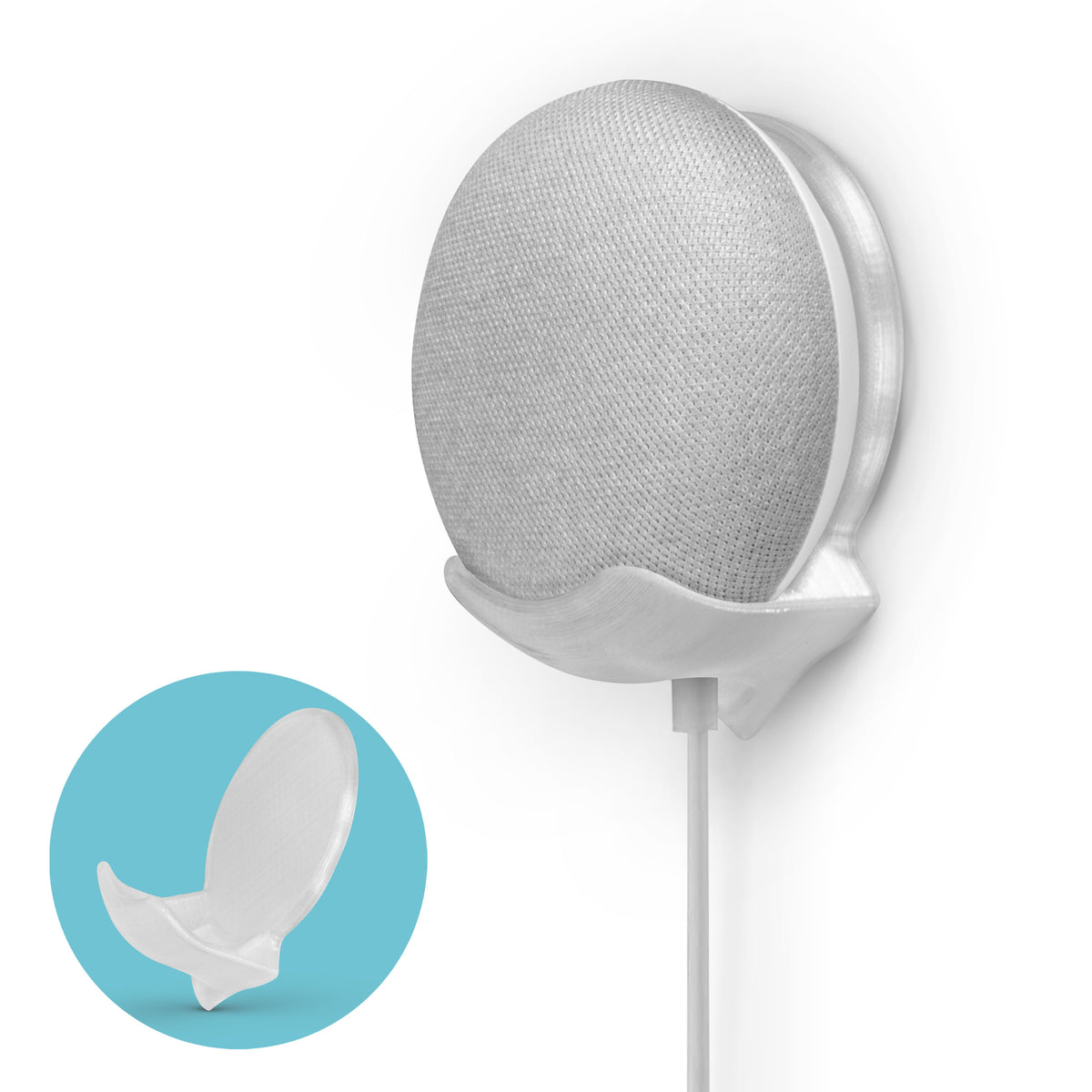 Google Nest Home Mini Stick On Wall Mount - Easy to Install - Brainwavz ...