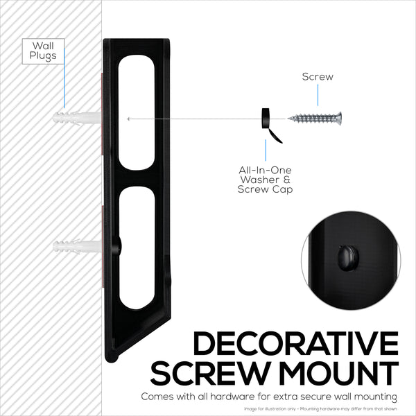 Vertical Laptop Holder Wall Mount with Adhesive & Screw In, Devices ...