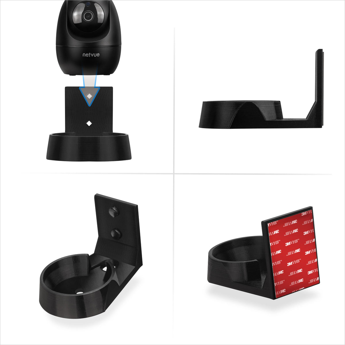 Wall Mount for NETVUE Indoor Camera (NI-3421) - Brainwavz Audio