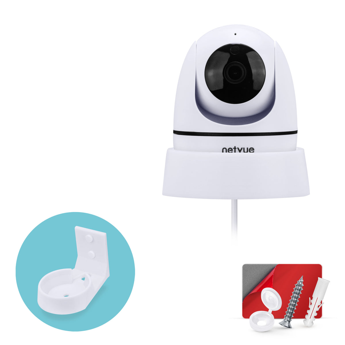 Wall Mount for NETVUE Indoor Camera (NI-3421) - Brainwavz Audio