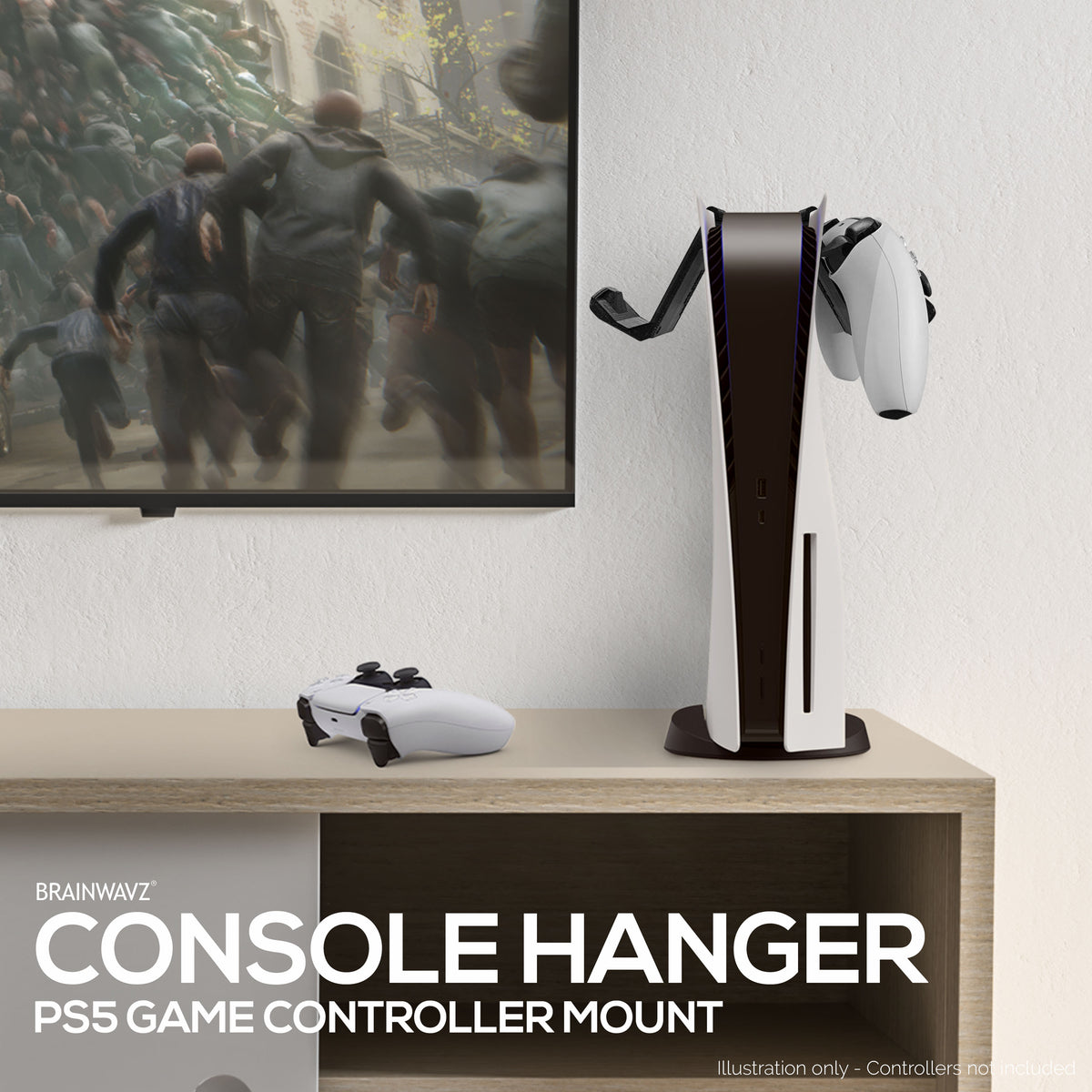 PS5 Game Controller Console Holder Mount (2 Pack) for Playstation PS5 ...