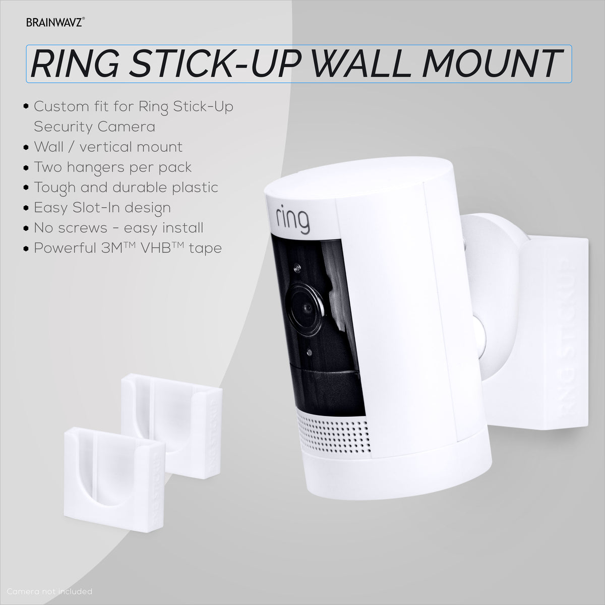 Wall Mount For Ring Stick Up Cam (2 Pack) Security Camera (Battery ...