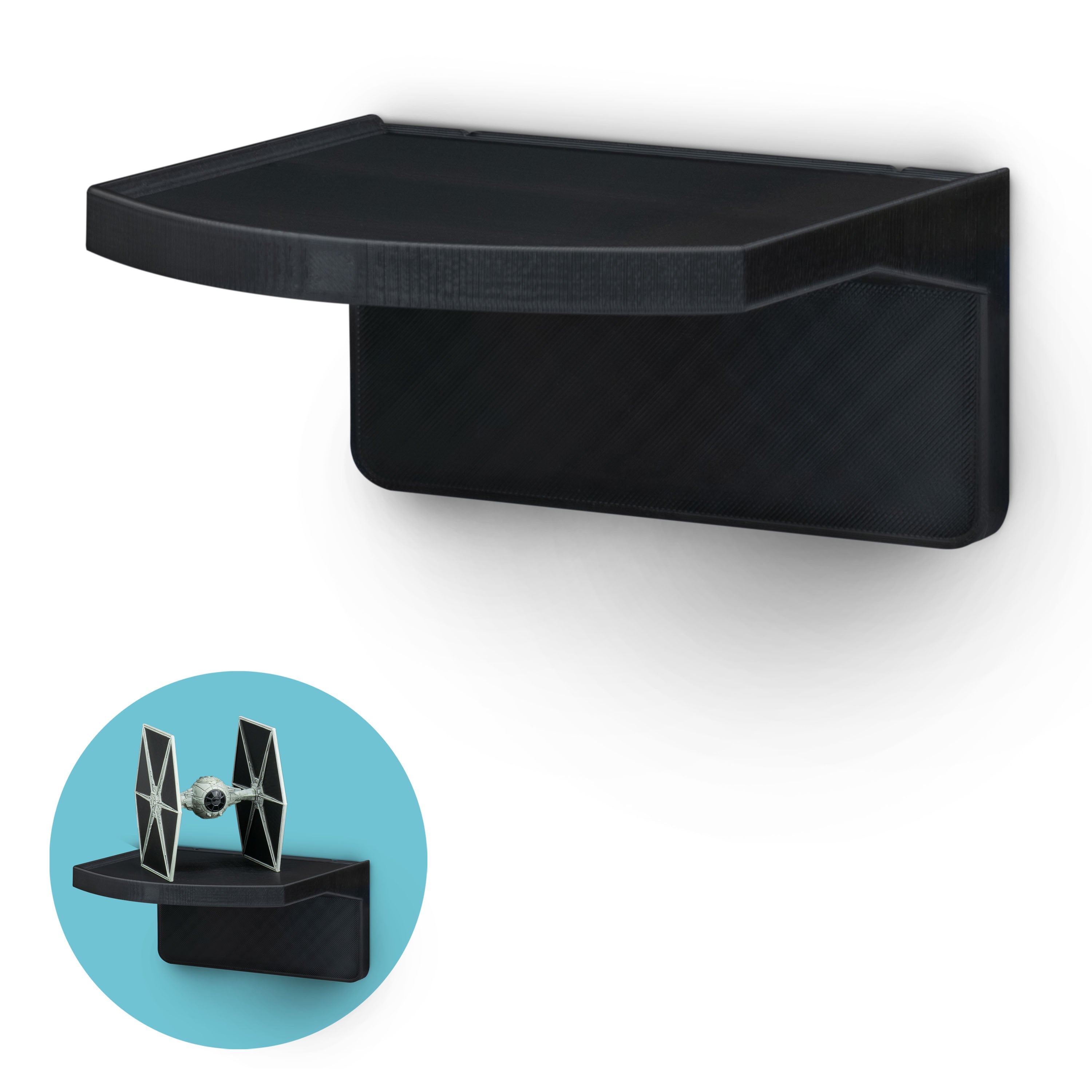 4.5" Adheasive Small Floating Shelf Wall Mount (UM160) for Speakers ...