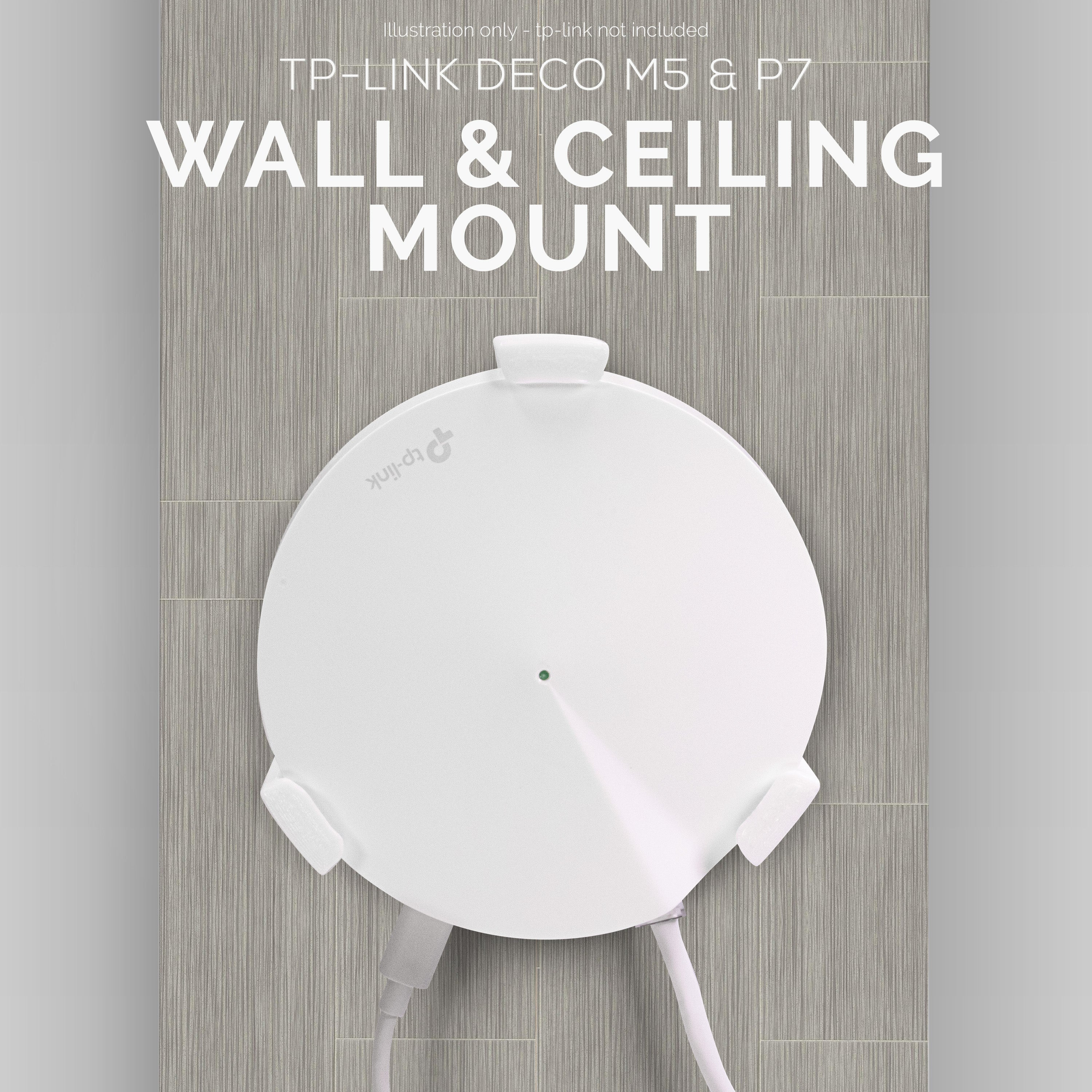 TP-Link Deco M5 & P7 Wall Mount Adhesive Bracket (3 Pack) - Brainwavz Audio