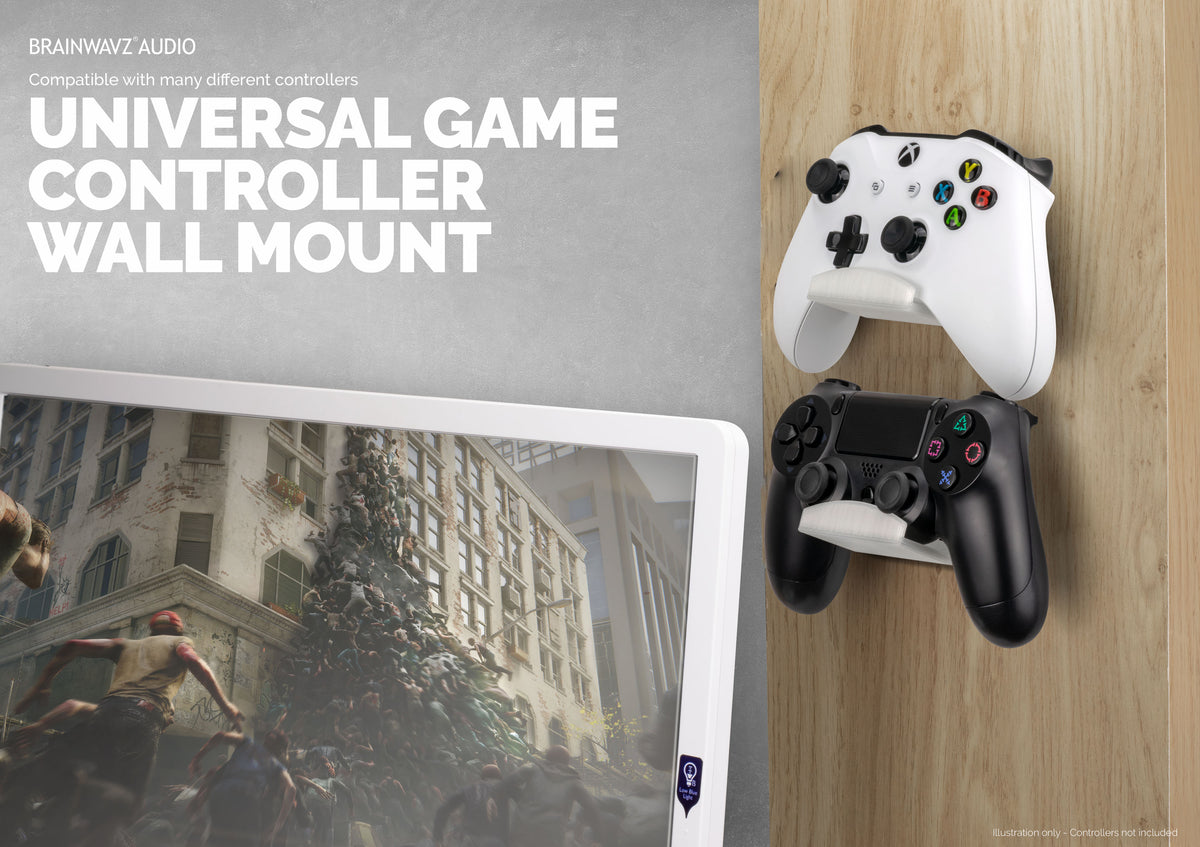 Game Controller Wall Mount Stand Holder (2 Pack) for XBOX ONE SWITCH ...