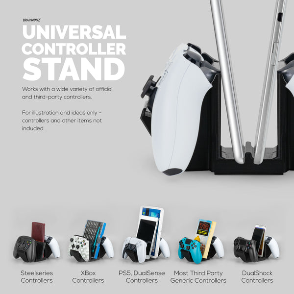 Dual Game Controller & Tablet Phone Desktop Holder - Universal Design ...